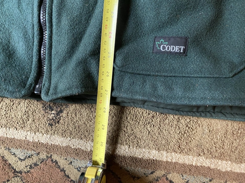 Codet Wool Jacket XL Green Reversible Orange Hunting Hunter Barn Chore ...