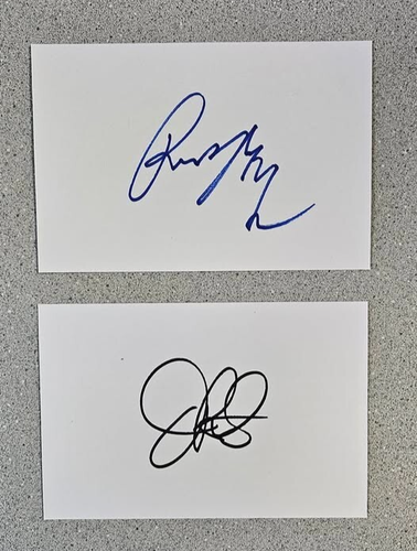RICHARD GERE SIGNED & JULIA ROBERTS SIGNED INDEX CARD AUTOGRAPH ...