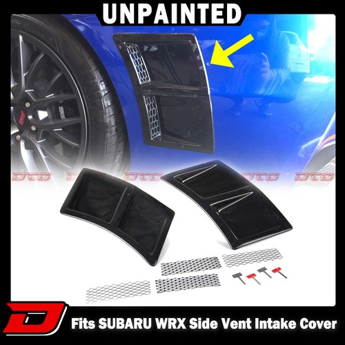 Fit For Subaru WRX STI 4th Sedan Unpaint Rear Side Vent Fender Intake ...