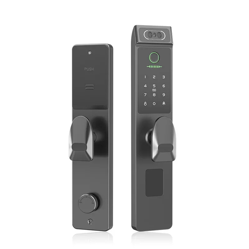 Biometric Smart Door Lock Face Recognition FingerPrint Passcode ...