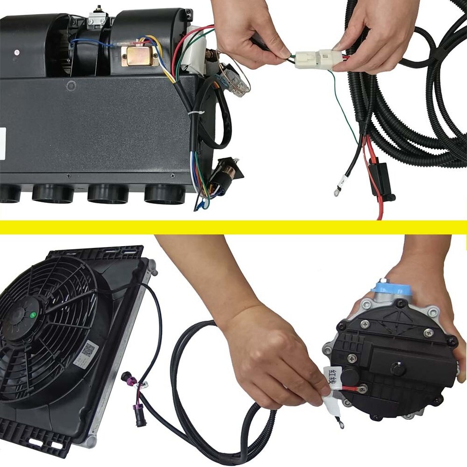 12V Electric Car Air Conditioner Cool&Heat AC Unit Universal For Van ...