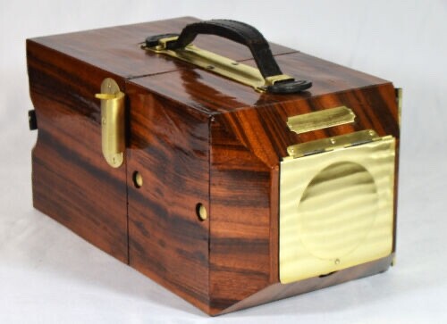 BOX CAMERA VINTAGE FOLMER GRAFLEX FINGERPRINT c1930-1950 ARTIST CUSTOM ...