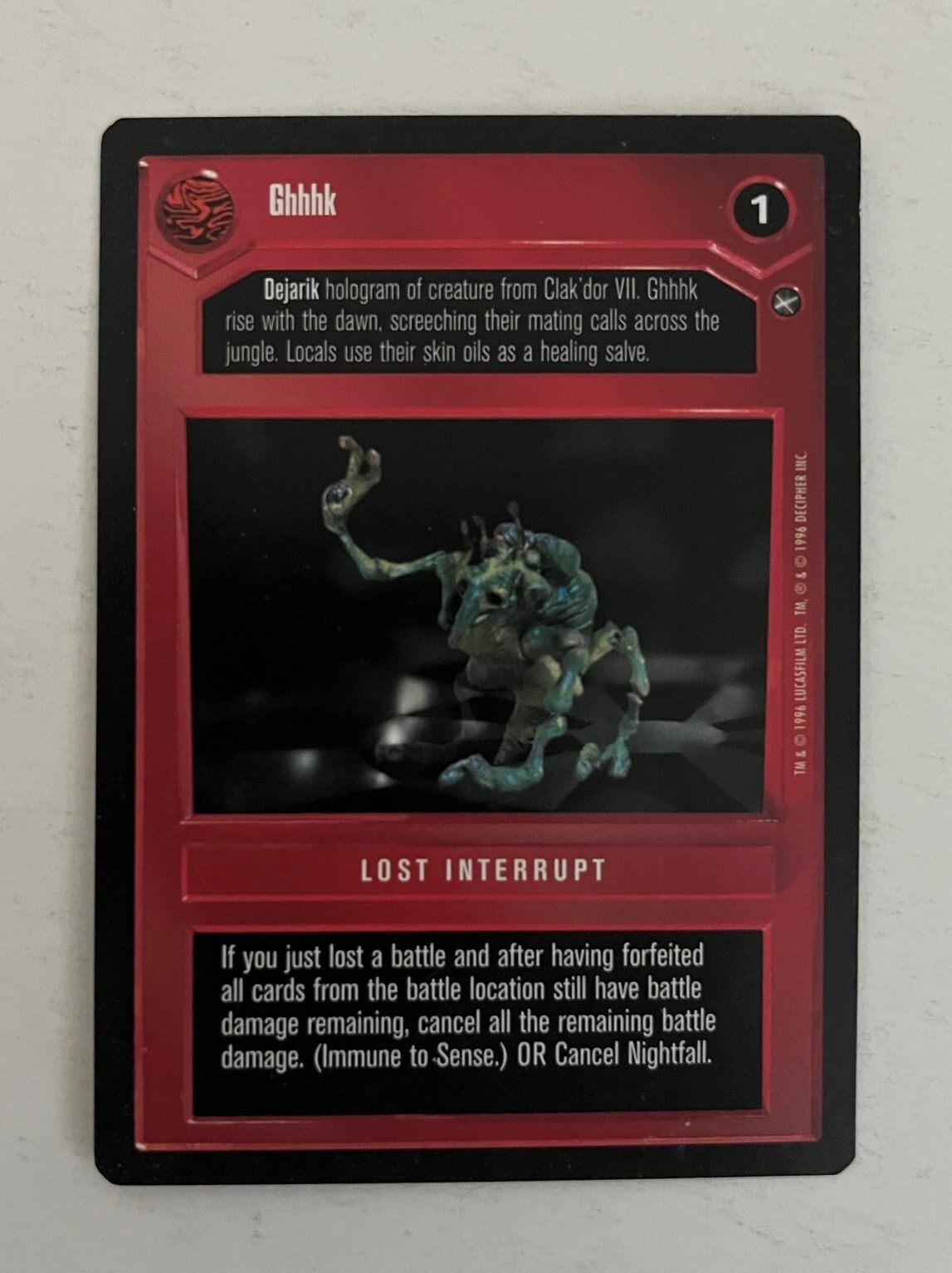 1996 Star Wars CCG (Decipher) - "Ghhhk"; NM | eBay
