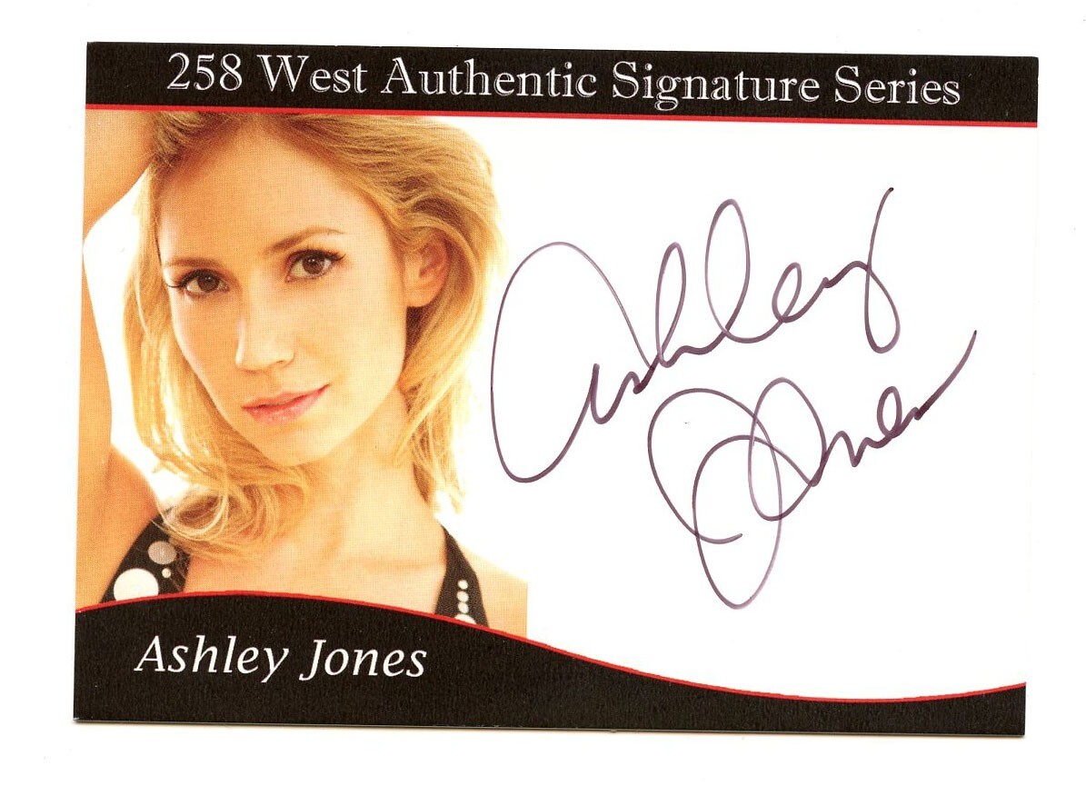 258 West Authentic Signatures Series Ashley Jones Autographed Card ~ 70 ...