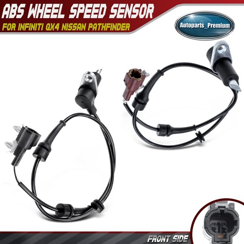 2x Front Left & Right ABS Wheel Speed Sensor for Infiniti QX4 Nissan ...