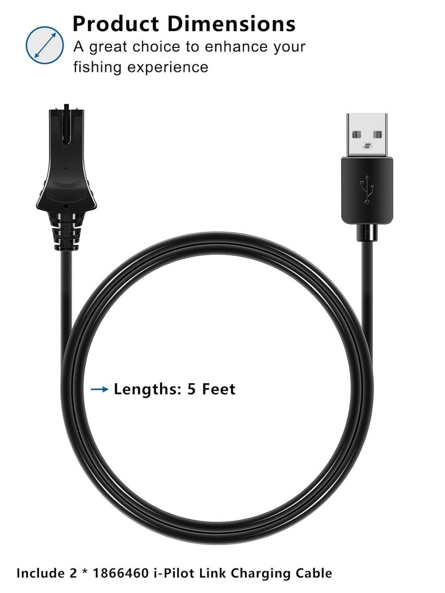 Minn Kota Remote Charger Bzcovac 2-Pack I-Pilot Link Charging Cables ...