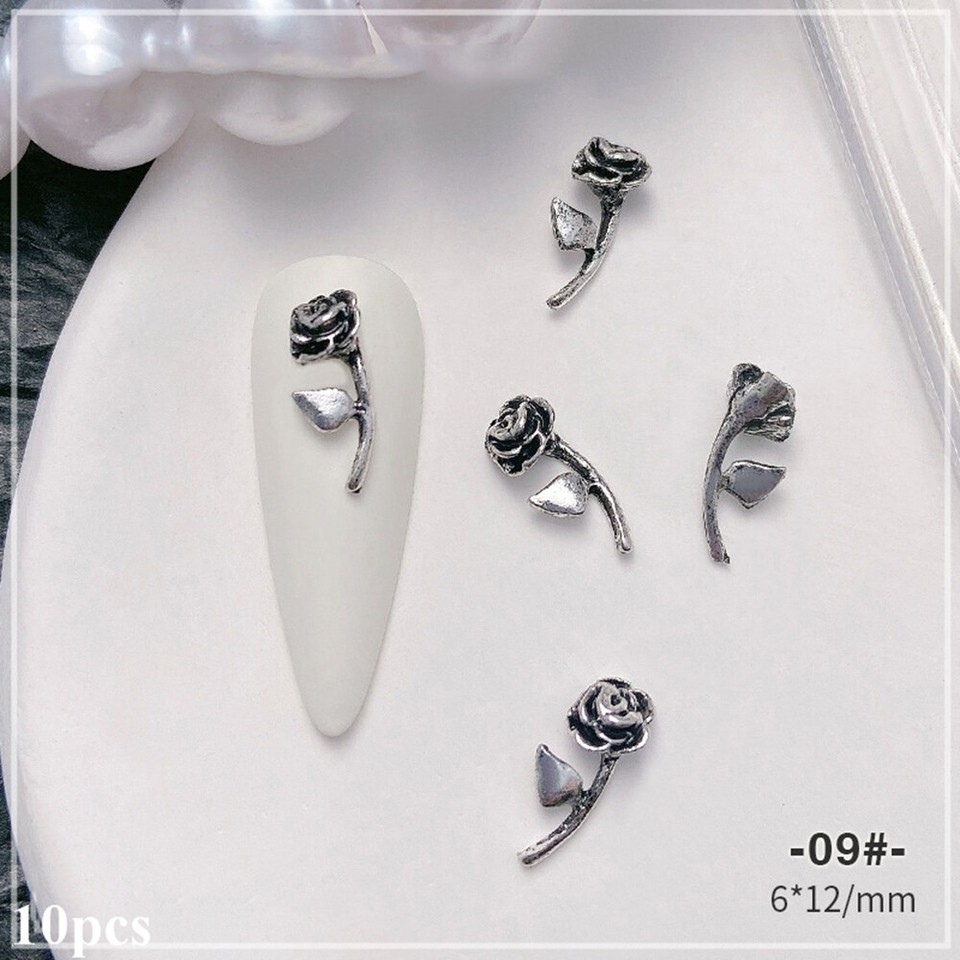 Nail Alloy Flower Drill Nail Art Manicure Decoration Nail Accessories ...