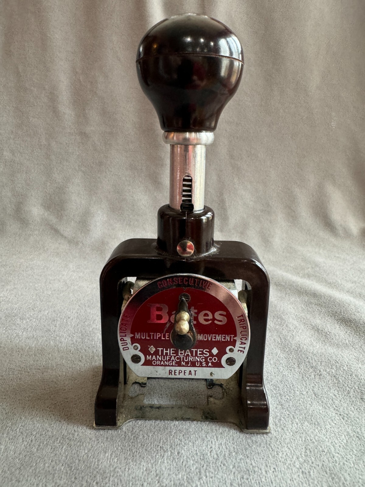 Vintage Bates Numbering Machine Multiple Movement Stamp | eBay