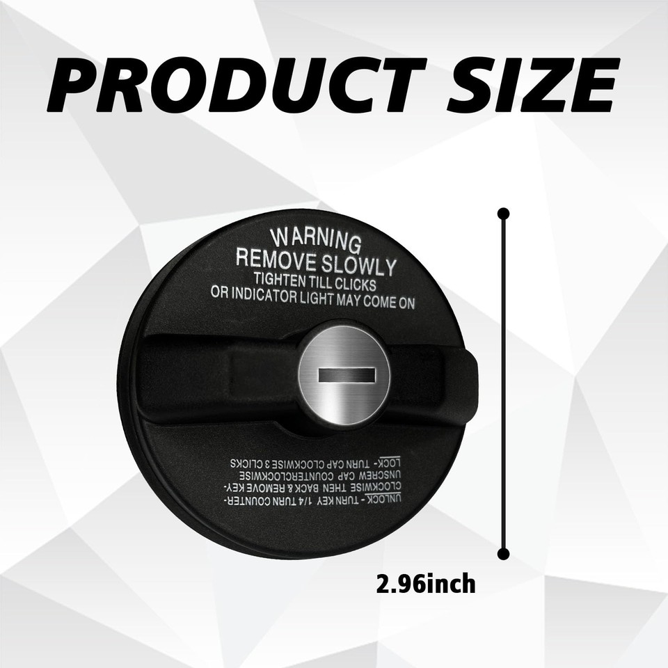 Locking Gas Cap Fuel Tank with Key, Gas Cap Lock Locking Fuel Cap Cover ...