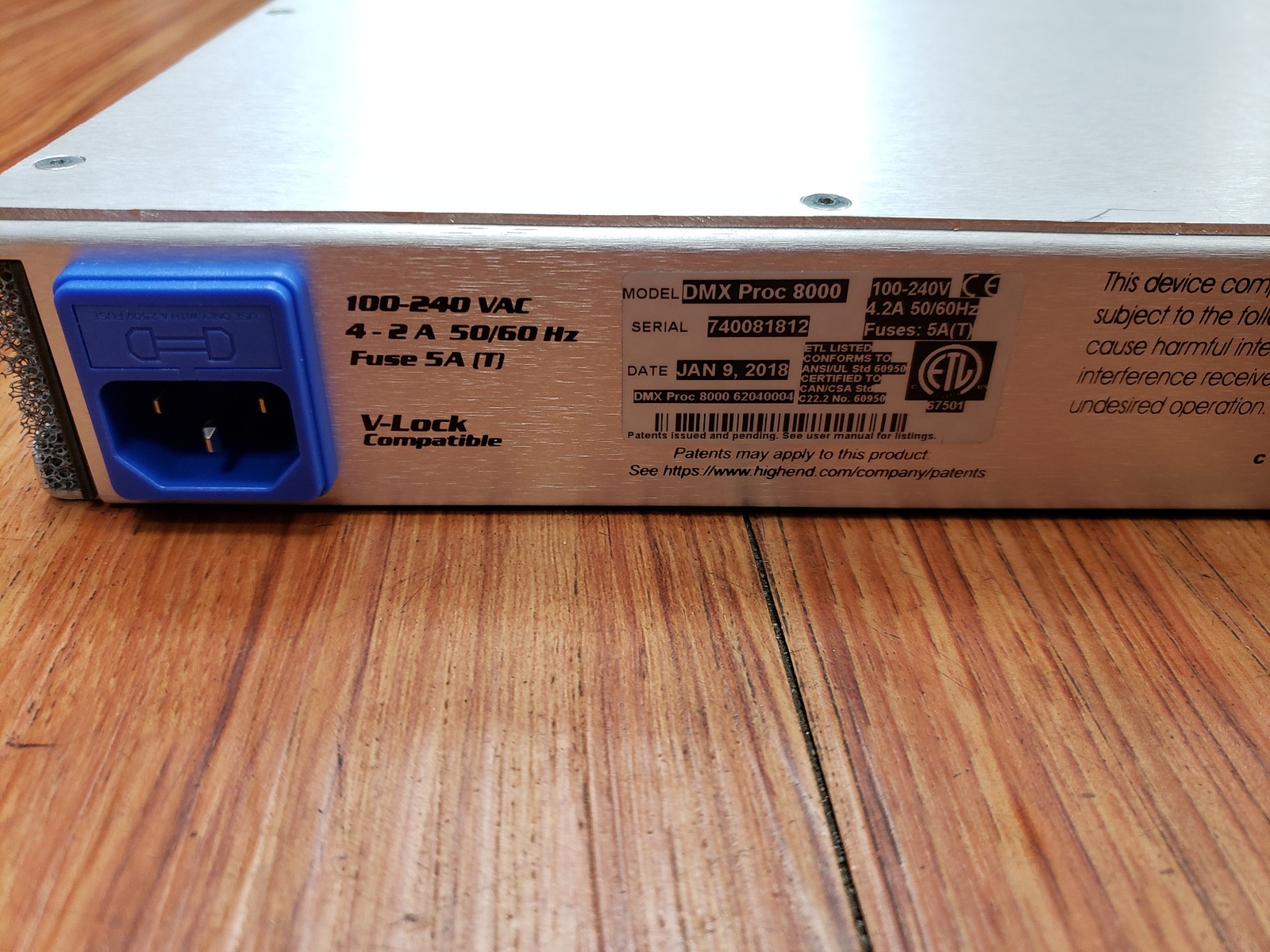 High End Systems Whole Hog 4 DP8000 DMX Processor 8000 Dp8k Tested for ...