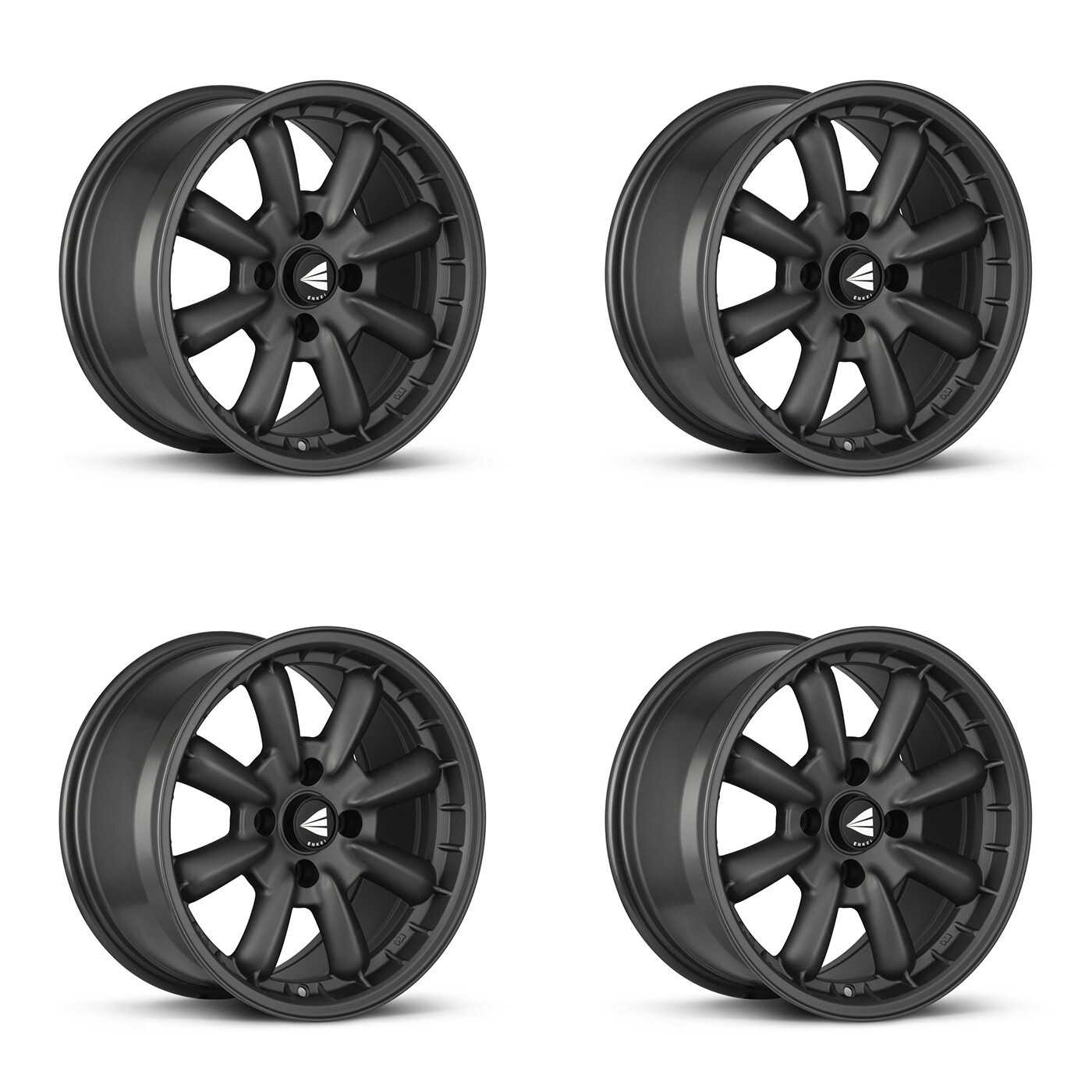 (4X) Enkei COMPE Wheels [16x8 / 4x114.3 / ET:0 / CB:72.6] Matte ...