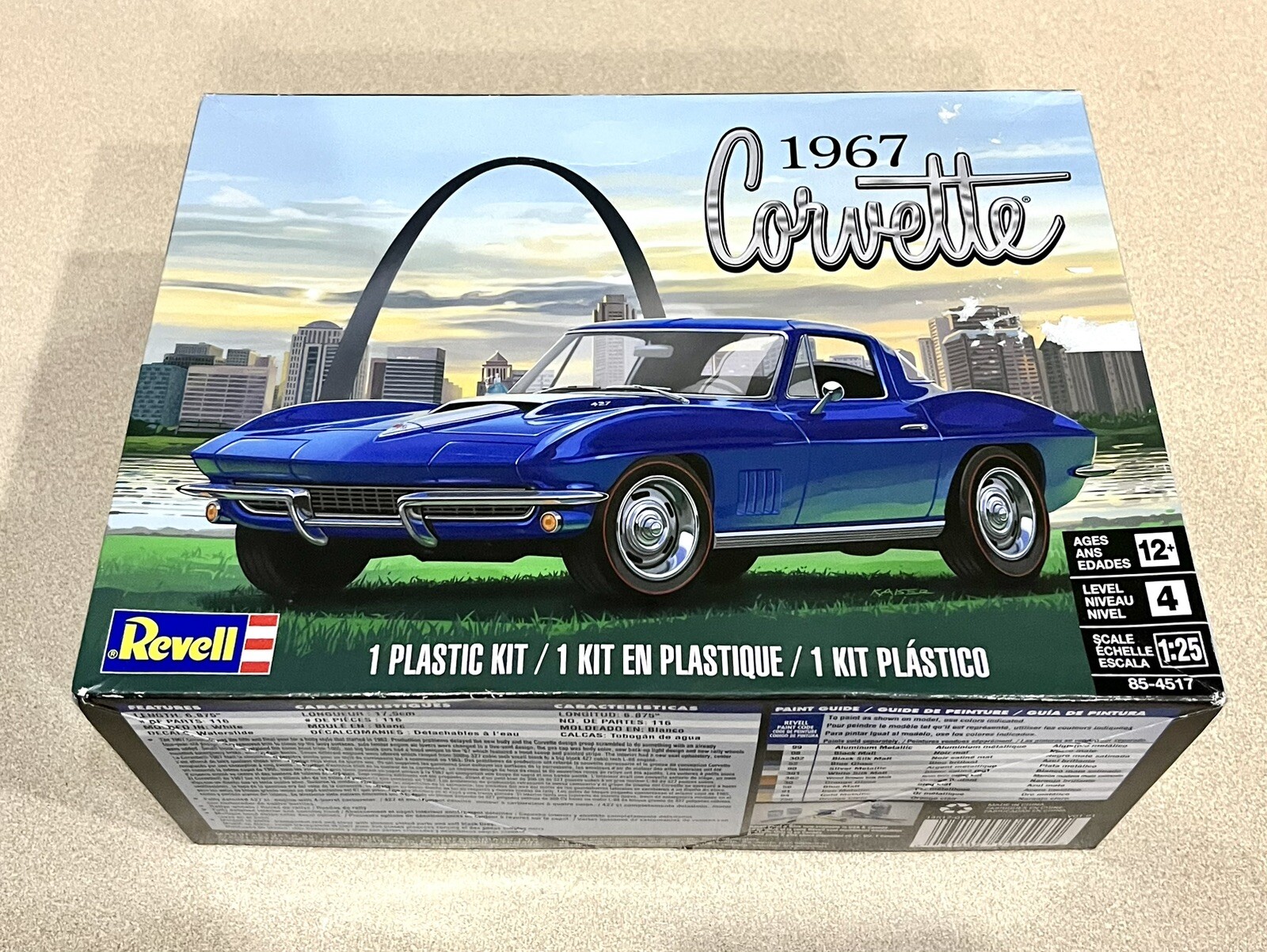 🏁 Revell 1967 Corvette Coupe 1/25 Car Model Kit 🏁 31445045172| eBay