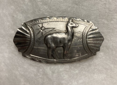 Vintage Peruvian Sterling Silver Llama Alpaca Pin Brooch 935 | eBay