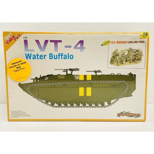Dragon Cyber Hobby LVT-4 Water Buffalo 1:35 Plastic Model Kit 9134 New ...