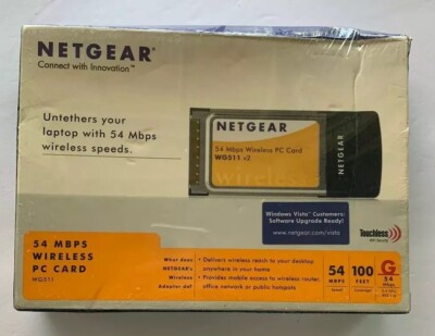 New Netgear WG511 54 Mbps Wireless PC Card Fast Shipping!!! Low Price ...