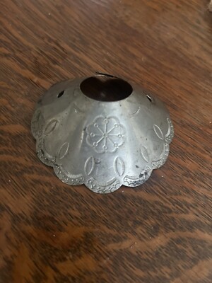 Native American Navajo Stamped Silver Bun Cover Hair Accessory - No Pin ...