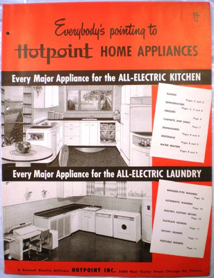 Vtg HOTPOINT GE Appliances Catalog RETRO Kitchen Ranges Ovens ...