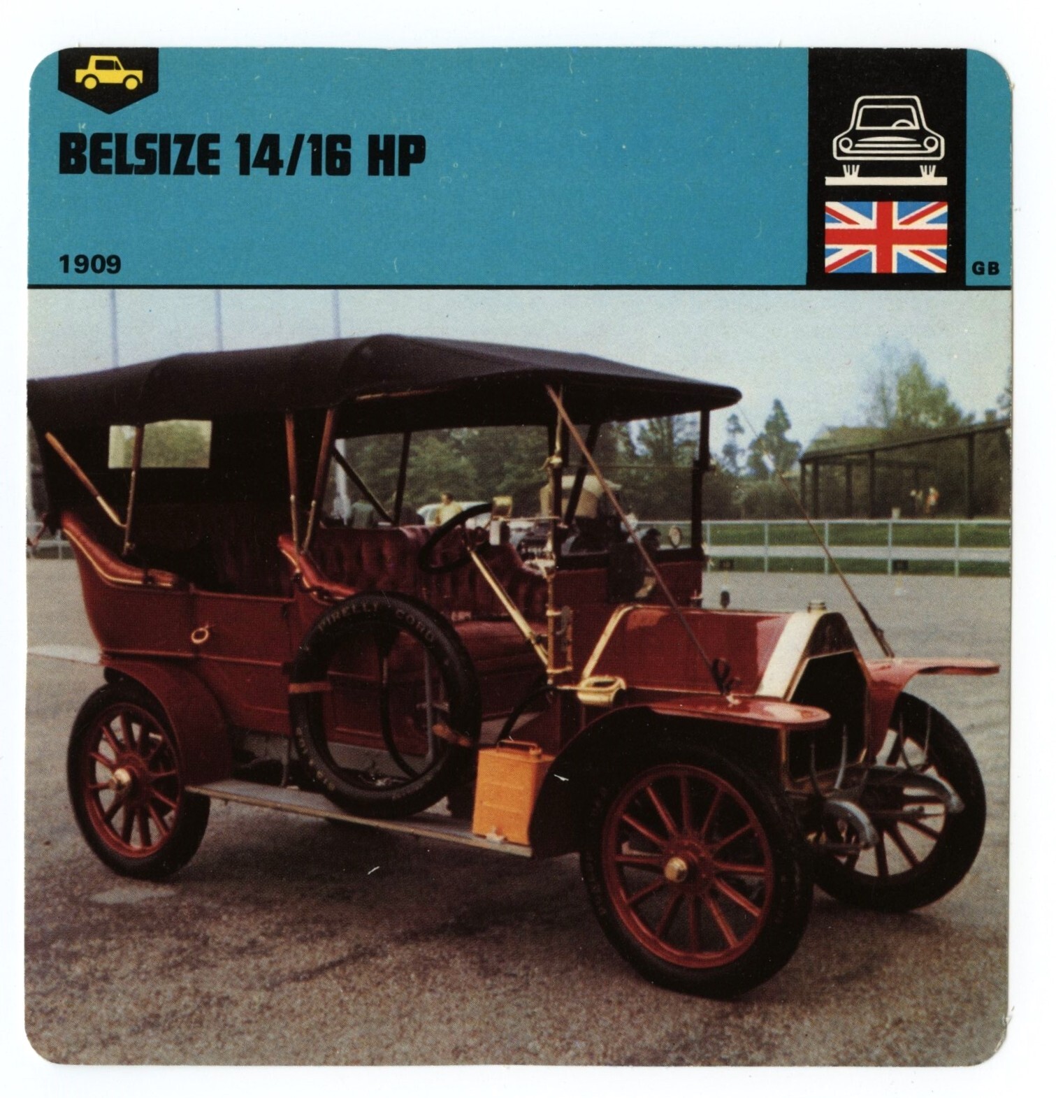 Belsize 14/16 HP - GT / Production Car Edito Service SA Auto Rally Card ...