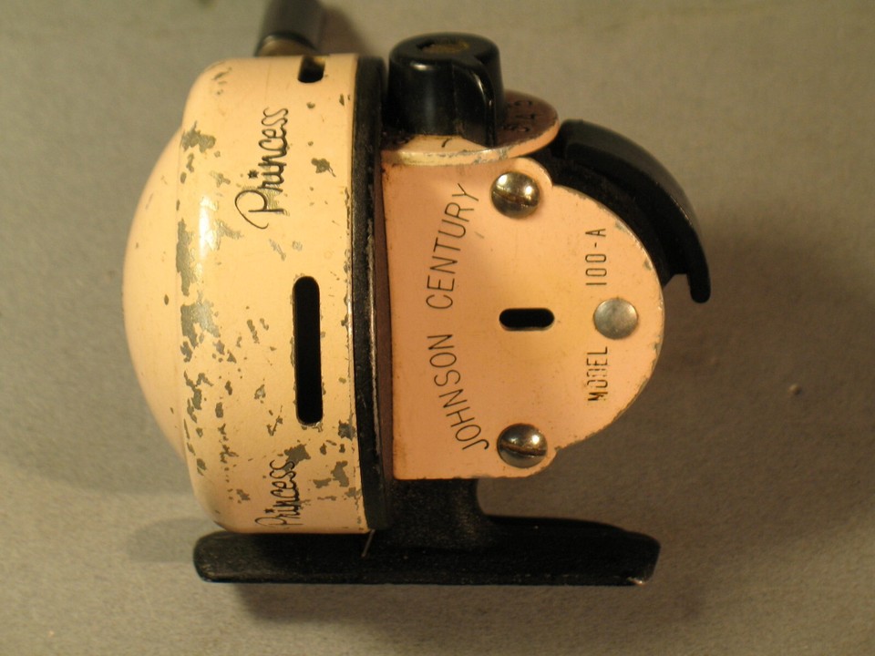 Vintage Johnson Century Pink Princess Tackle Box Fishing Reel Model 100 ...