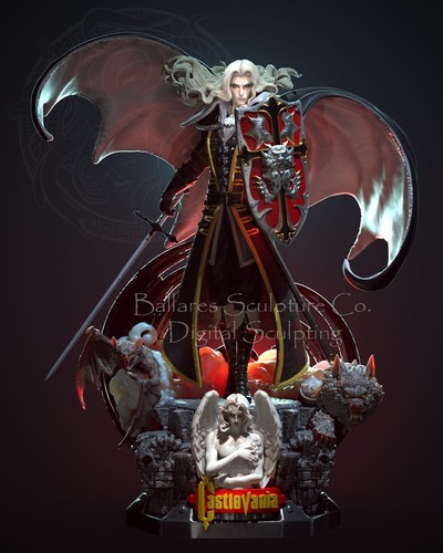 Alucard Castlevania Fan Art Resin Model Hand Painted Figurines High ...