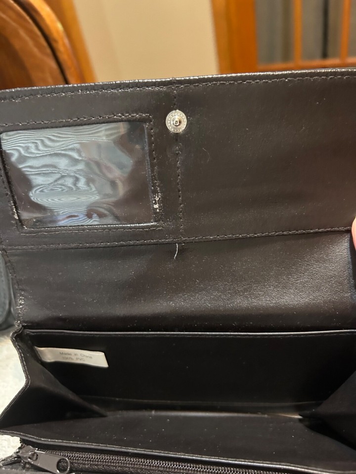 Black Vintage Avon Purse With Adjustable Strap, Non Avon Wallet ...