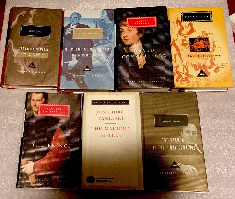Lot of 7 Hardcover “Everyman's Library” Book Mixed Authors | eBay