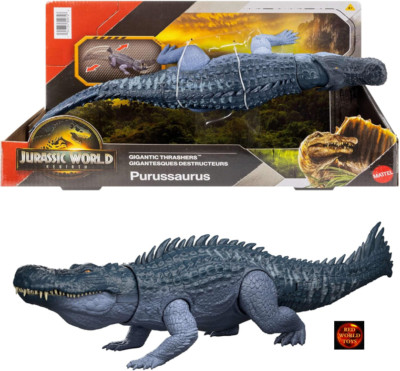 Jurassic World Rebirth Purussaurus Crocodile Gigantic Thrasher Dinosaur ...