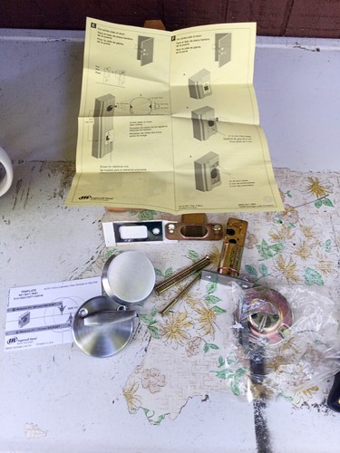 Falcon D261 M 626 Thumbturn Deadbolt X Blank Plate ADJ Backset in Satin ...