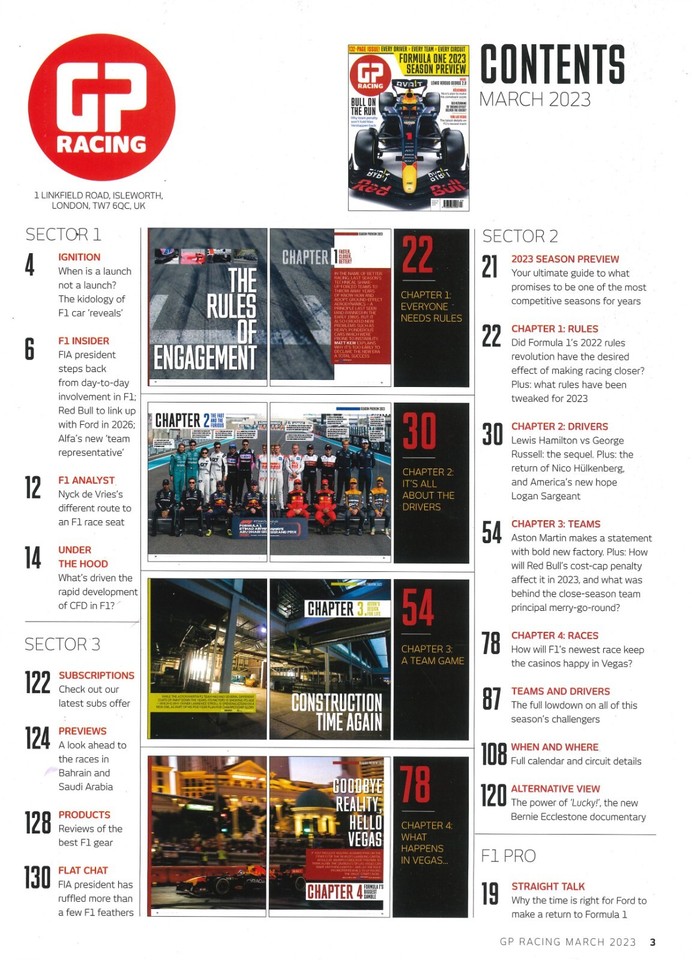 UK GP Racing Magazine F1 Season Preview Lewis Hamilton George Russell ...