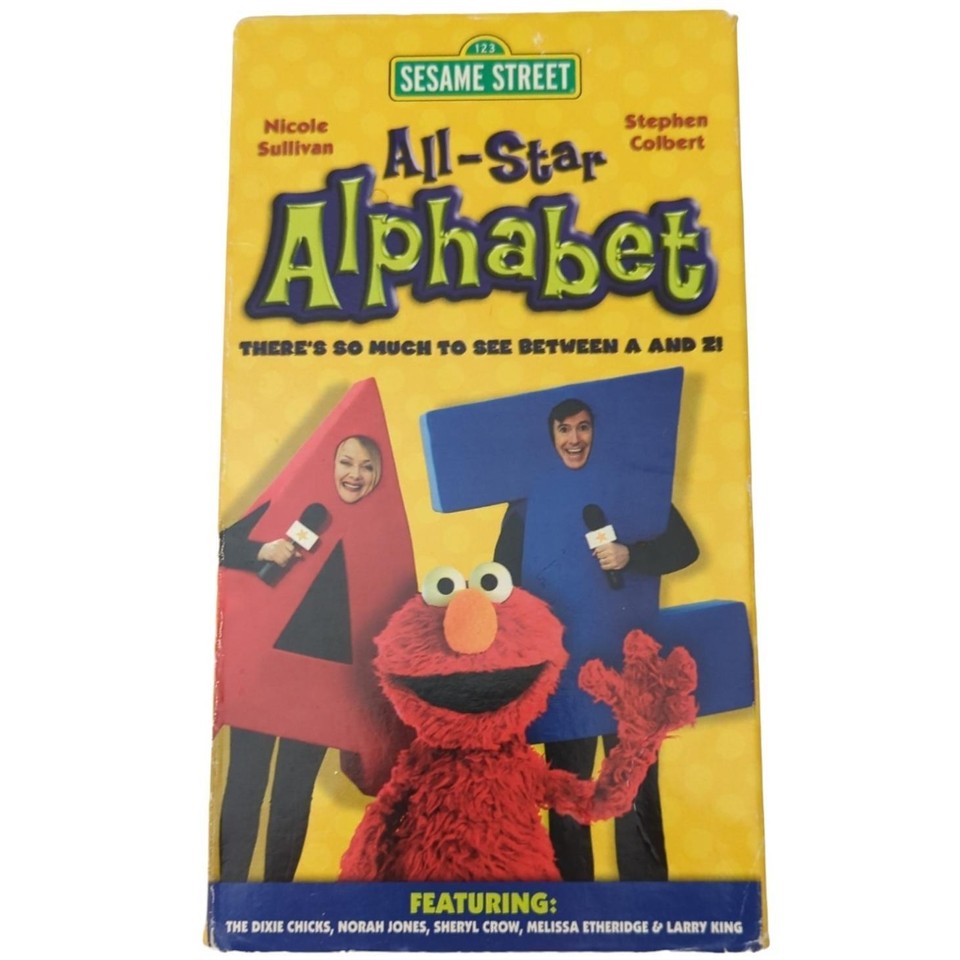 Sesame Street All Star Alphabet VHS 2005 Dixie Chicks Sheryl Crow ...