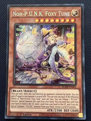 Yugioh Noh-P.U.N.K. Foxy Tune BLMR-EN063 Secret Rare 1st Edition NM | eBay
