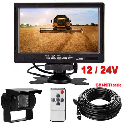 Heavy Duty Backup Camera 7" Monitor Rear View Reverse Kit for Truck ...