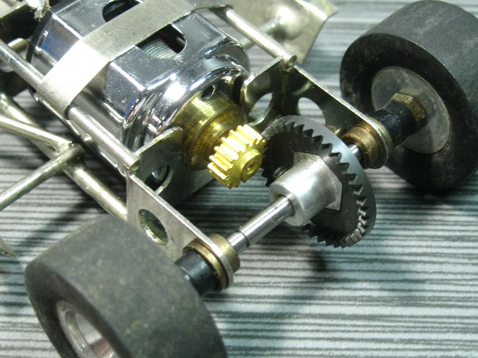 1960's SLOT CAR COX Dan Gurney Ford Galaxie Stock Car CHASSIS Orig ...