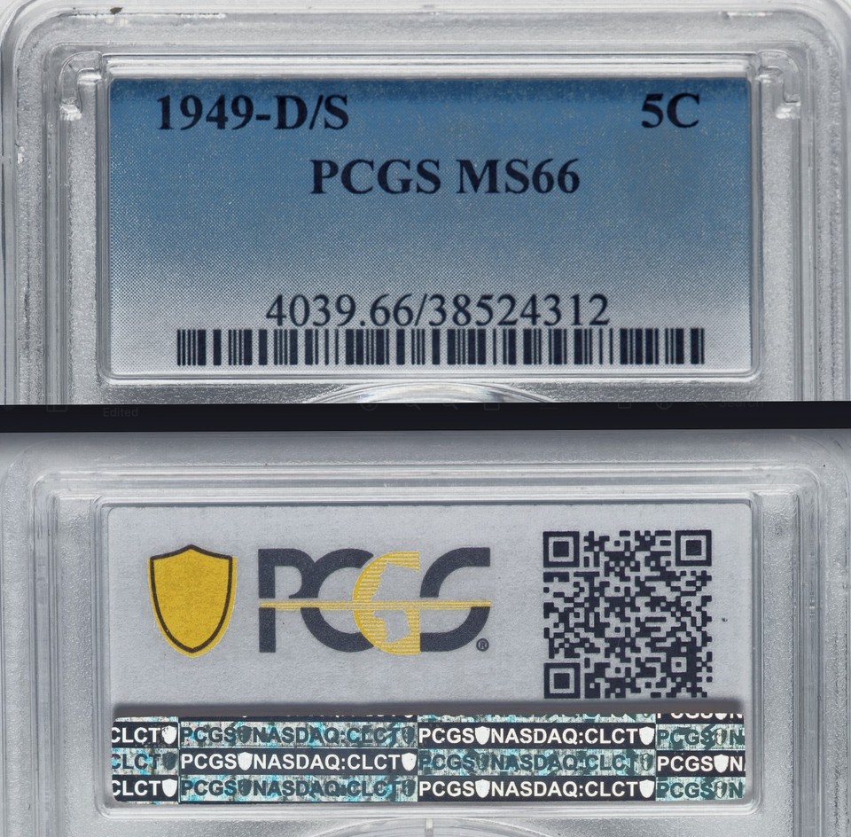 1949-D/S PCGS MS66 🔴 Jefferson Nickel Gorgeous Color! Key Date 5c ...