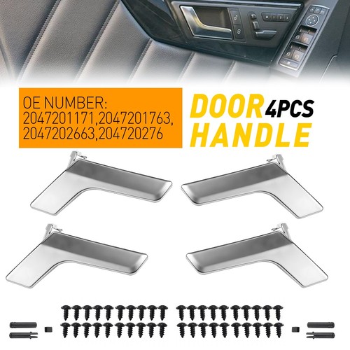 4X Left & Right Matte Inside Door Handle Repair Kit For Mercedes C250 ...