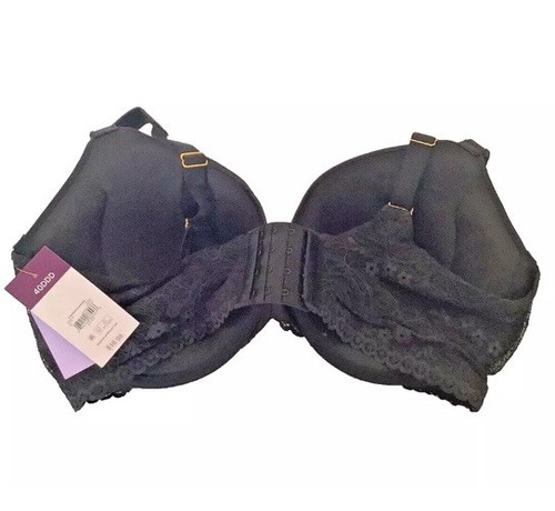 NWT Joyspun Black Plunge Full-Figure Bra Sz 44DDD | eBay