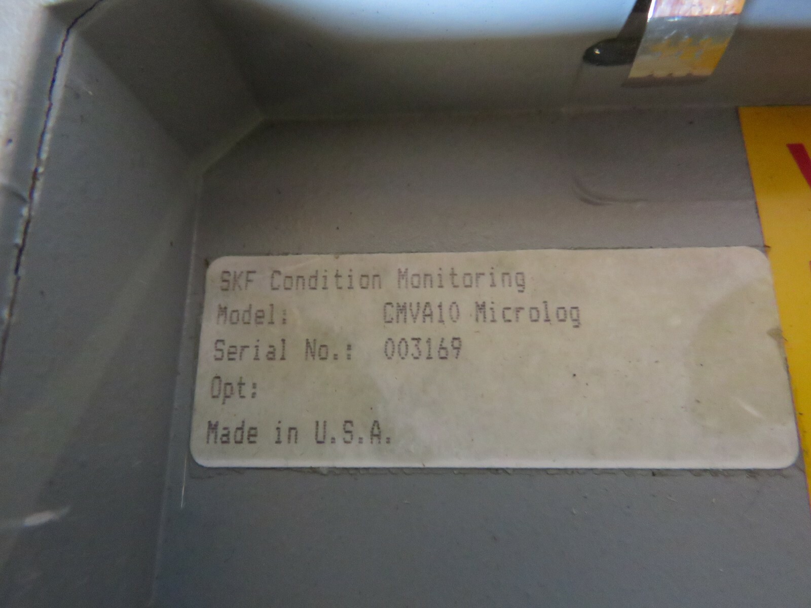SKF MICROLOG CONDITION MONITOR CMVA10 USED | eBay
