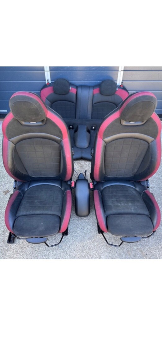 MINI COOPER F56 JCW WORKS ALCANTARA BUCKET SEATS SITZE BOLSTERS ...