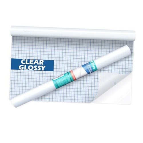 Clear Contact Paper Roll for Books Crafts, 17.5" x 10'/120" Clear Glossy | eBay