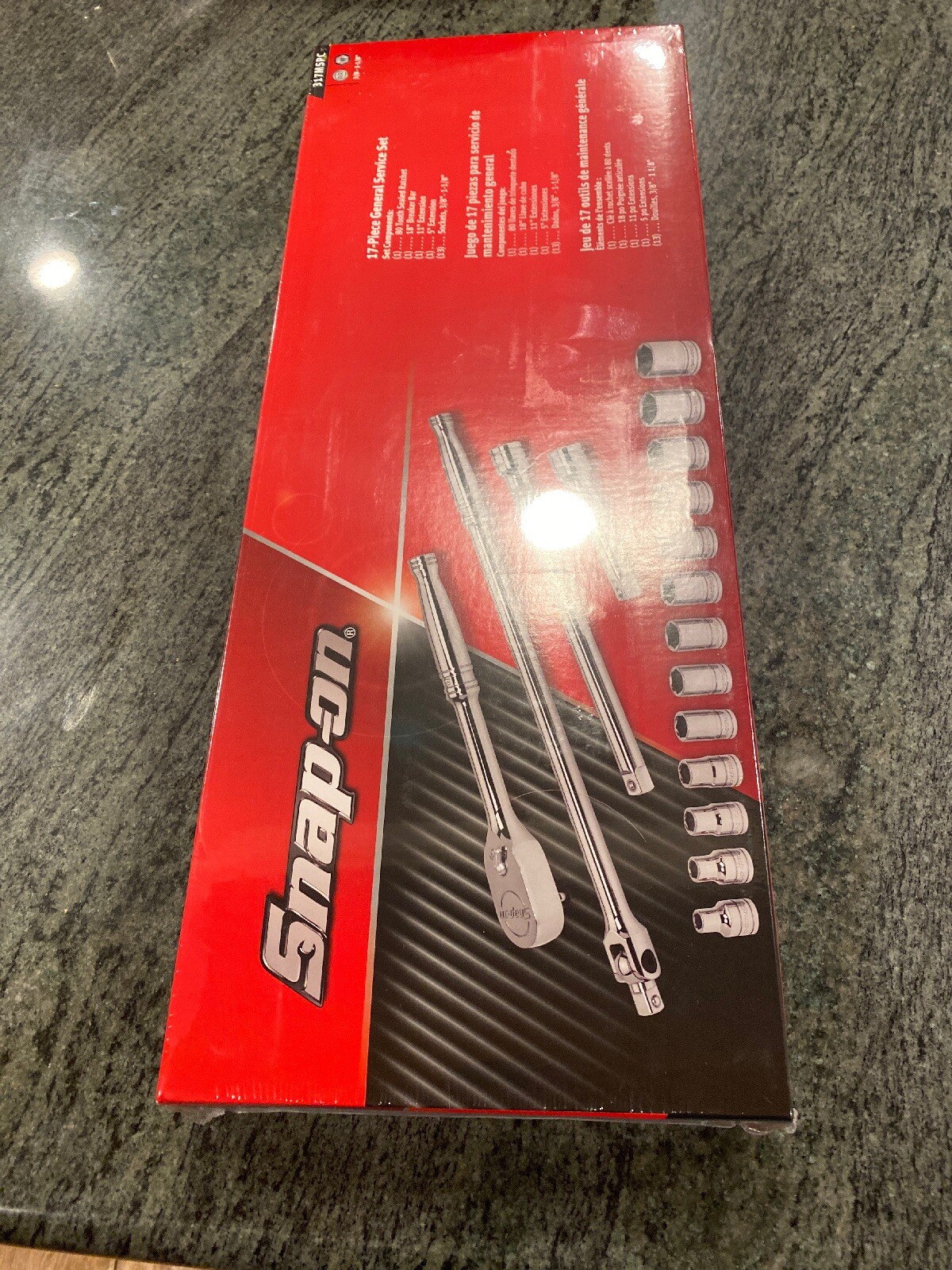 Snap-on 317mspc general service set sae 1/2” drive 17 pc set sealed | eBay