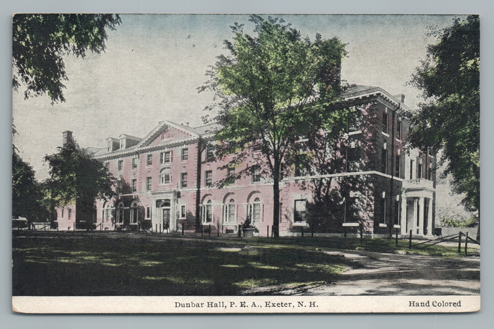 Dunbar Hall—Phillips Exeter Academy—Antique Postcard—Frank Swallow 1930 ...