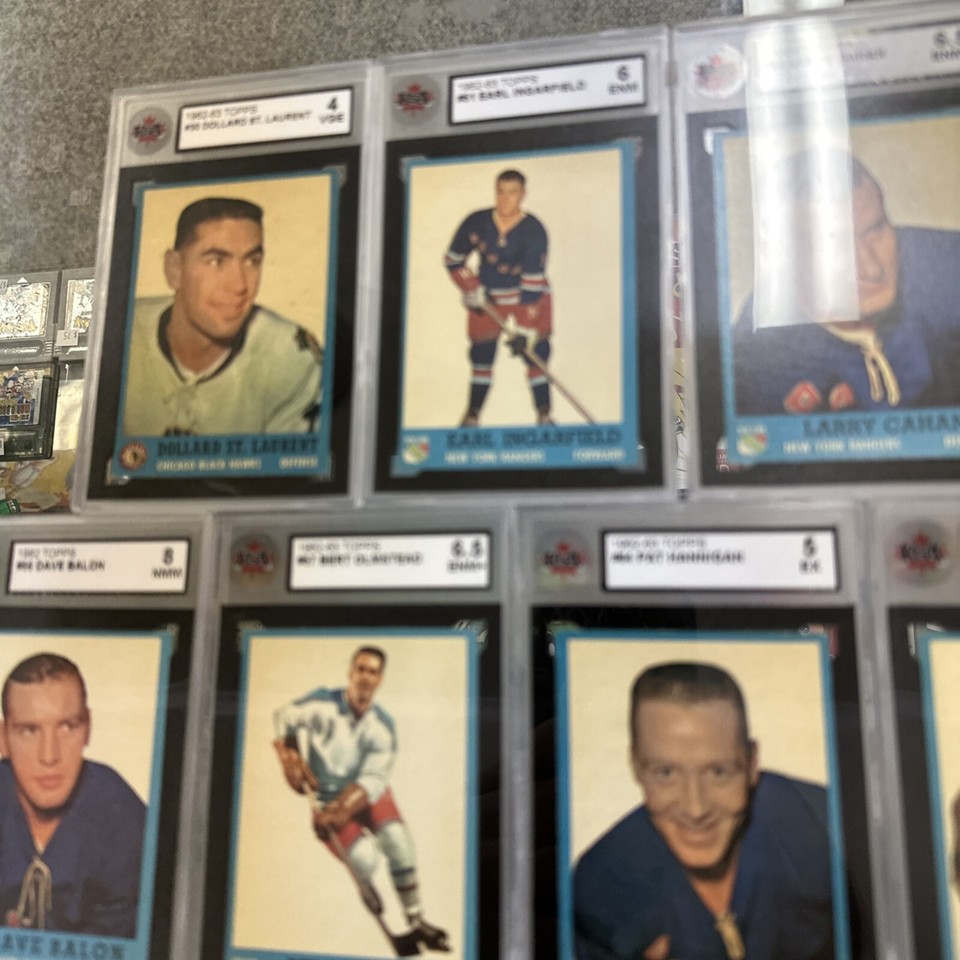 Lot Of 10 1962-63 Topps Hockey Cards KSA Graded Lots Of Rangers | eBay