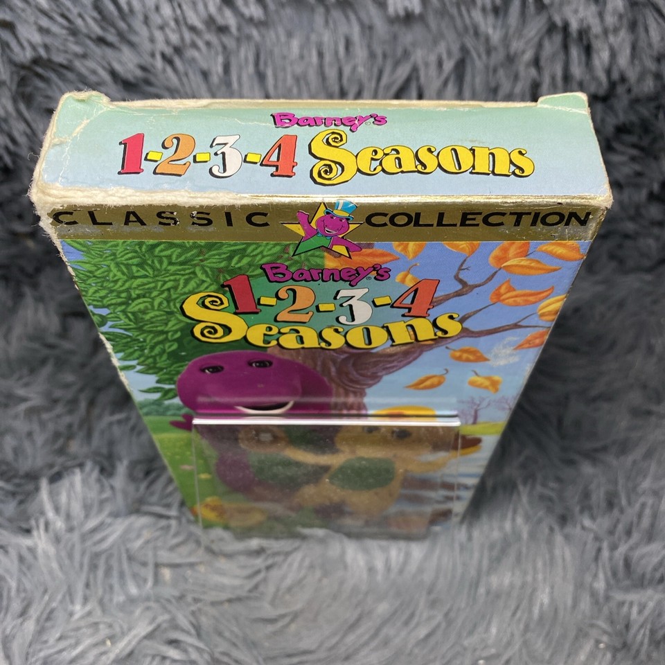 Barney's 1-2-3-4 Seasons VHS 1996 Classic Collection Cartoon Tape Movie ...