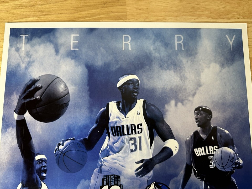 Rare 2010 ASG Dallas Mavericks Poster/Print 11x14" Jason Terry NBA MAVS ...
