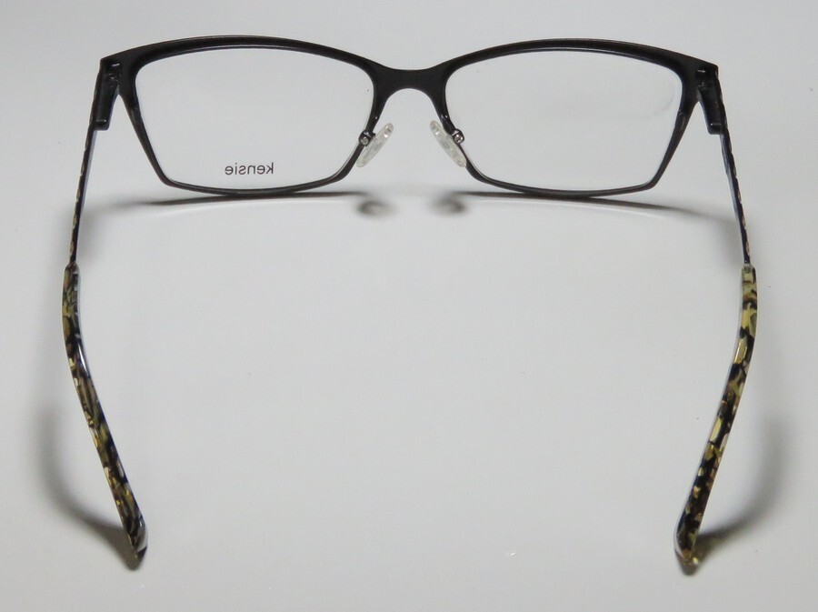 NEW KENSIE METALLIC EYEWEAR WOMENS DESIGNER FULL-RIM BK BLACK 51-15-130 ...