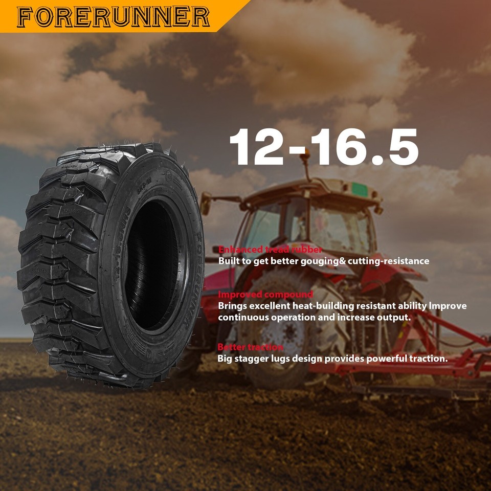 12x16.5 Heavy Duty 12-16.5 12 Ply Skid Steer Tire 12 16.5 for Bobcat | eBay