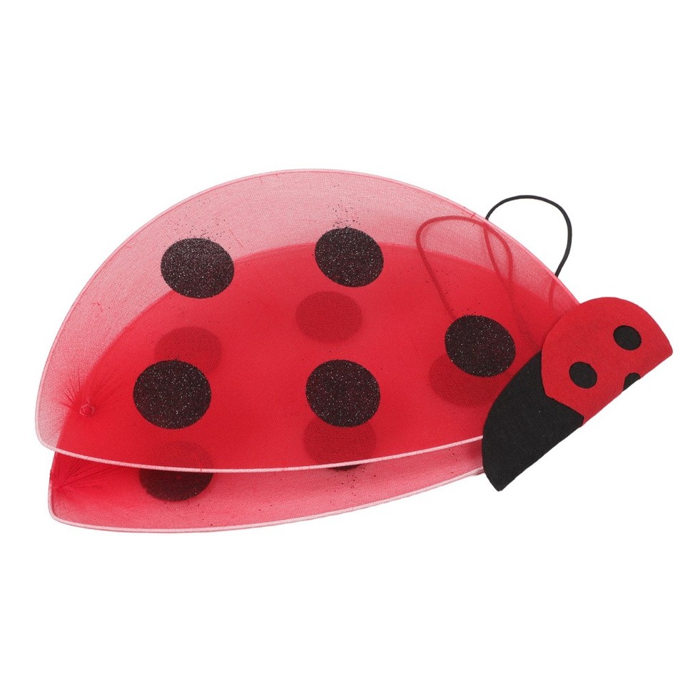 Girls Ladybug Wings Costume - Cosplay Animal Wing Toddler Halloween ...
