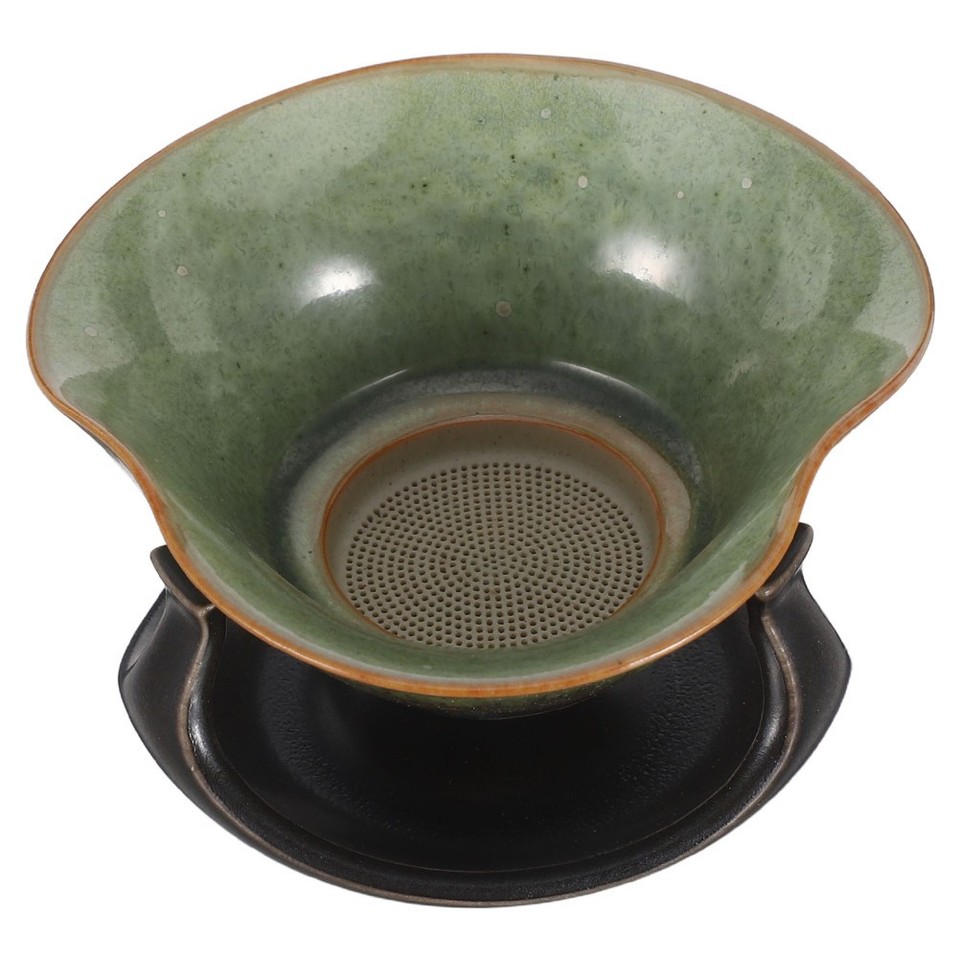 Porcelain Tea Infuser Steeper for Loose Ceramic Strainer Leaf Filter ...