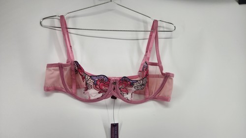 Adore Me Womens 36C Floral Embroidered Unlined Balconette Bra NWT | eBay