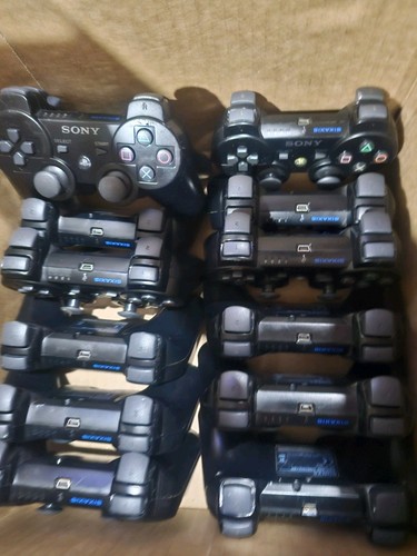 Lot 10 Sixaxis Wireless Controller - Black - Sony PlayStation 3 PS3 | eBay